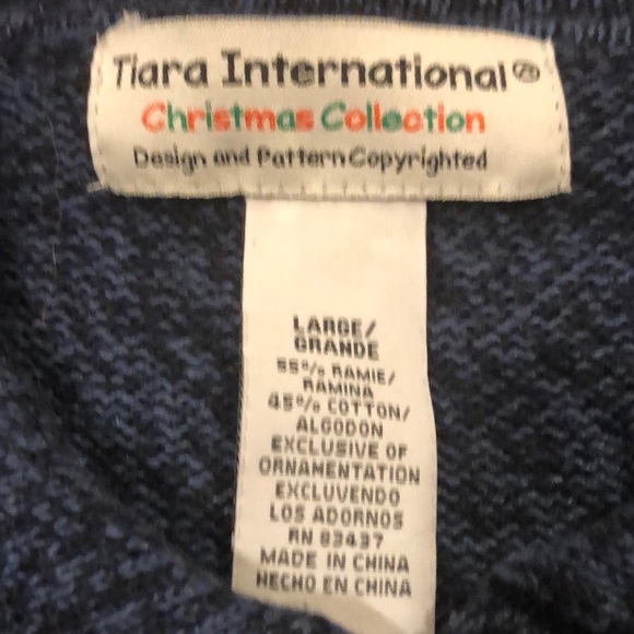 Tiara | Sweaters | Tiara International Zipper Cardigan Sweater Large ...